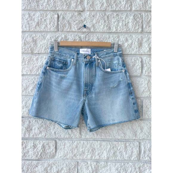 Frame Denim | Shorts | New Frame Le Super High Short Raw Fray In Rossum ...